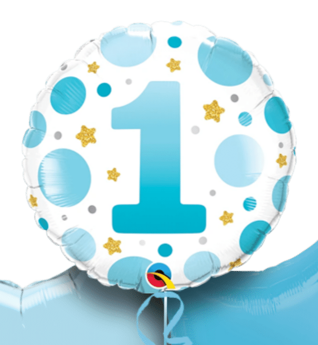 1st Birthday Balloons - Helium Balloon Gift Delivery UK