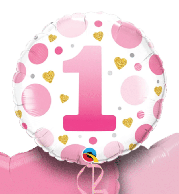 1st Birthday Balloons - Helium Balloon Gift Delivery UK
