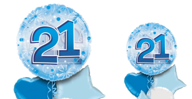 21st Birthday Balloons - Helium Balloon Gift Delivery UK