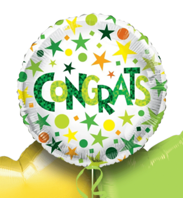 Congratulations Balloons - Helium Balloon Gift Delivery UK
